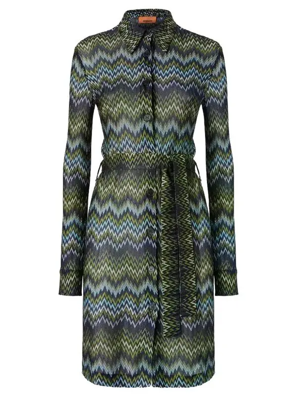 Missoni Midi Shirt Dress - Green