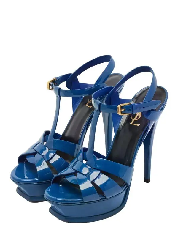 Saint Laurent Tribute Sandals - Blue