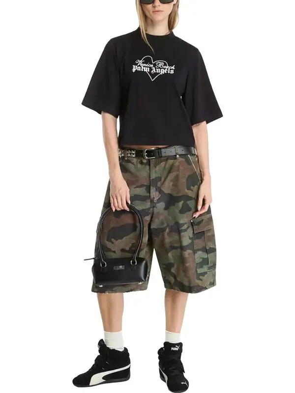 Palm Angels Venice Love Boxy T-shirt - Black