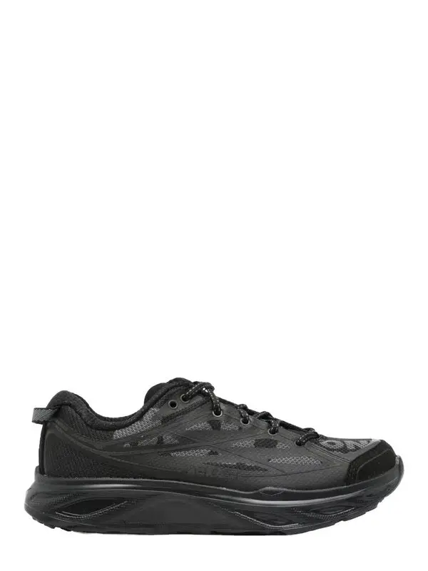 HOKA® Logo Print Panelled Sneakers - Black