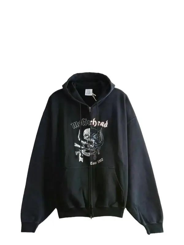 Vetements X Motorhead Zip-up Hoodie - Black