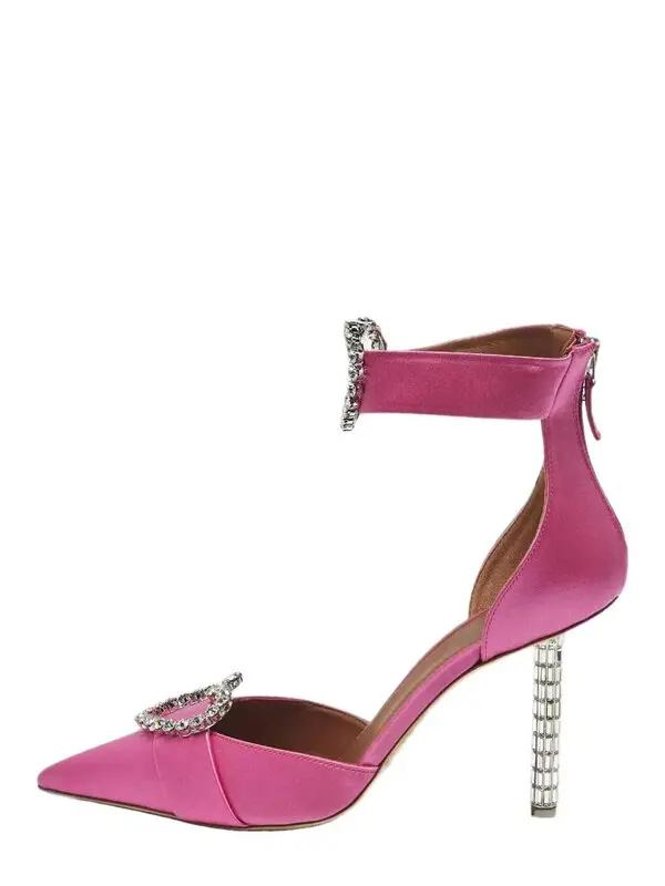 MALONE SOULIERS Camille Heart-buckle Pumps - Pink
