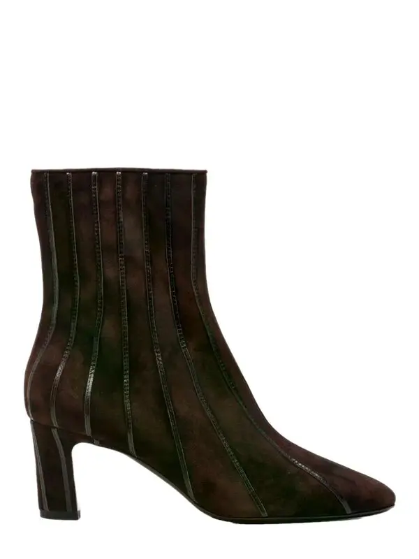 HERBERT LEVINE Paneled Zip-fastening Ankle Boots - Brown