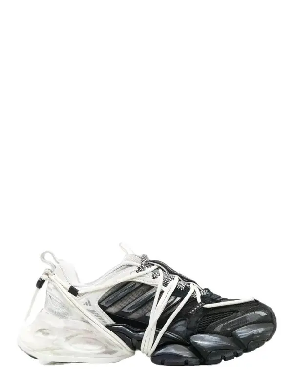 Adidas Panelled Lace-up Sneakers - Black