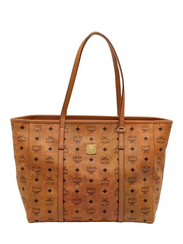 Mcm Visetos Toni Tote Bag - Brown