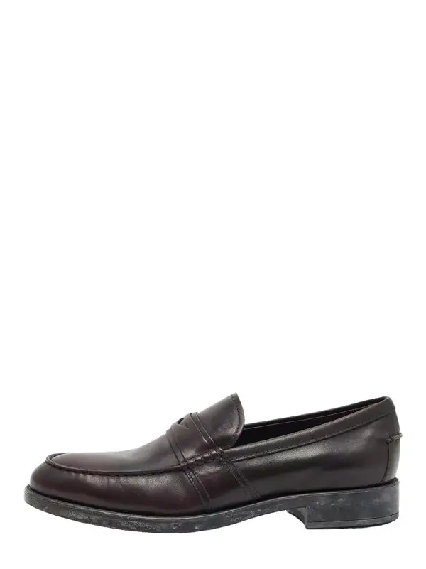 TOD'S Penny Leather Loafers - Black