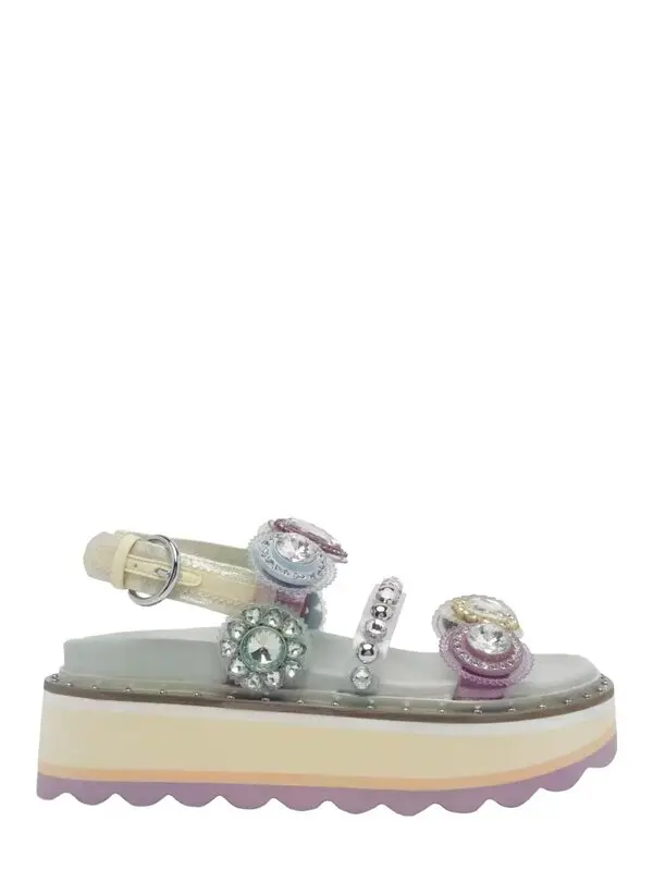 Kurt Geiger Octavia Sling Platform Sandals - Purple