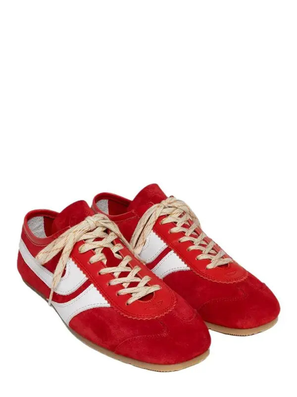 Dries Van Noten Suede Sneakers - Red
