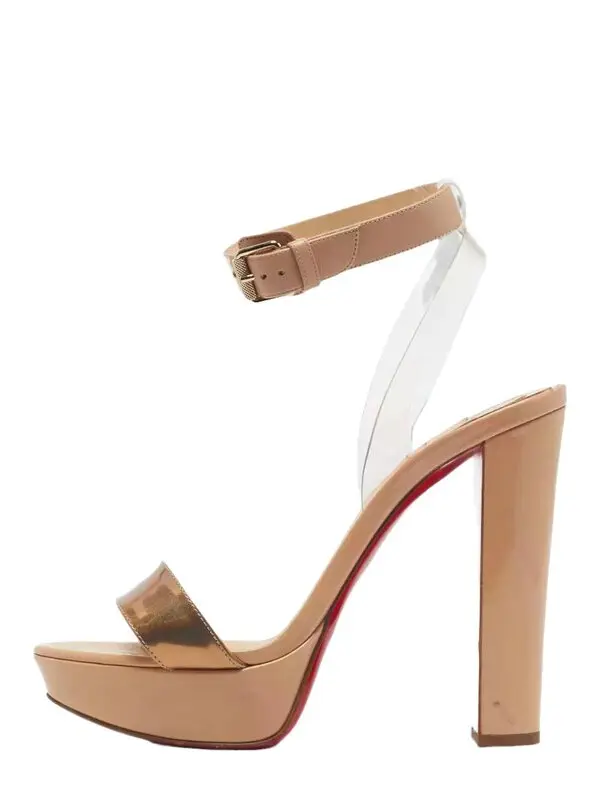 CHRISTIAN LOUBOUTIN Platform Ankle-strap Platform Sandals - Neutrals