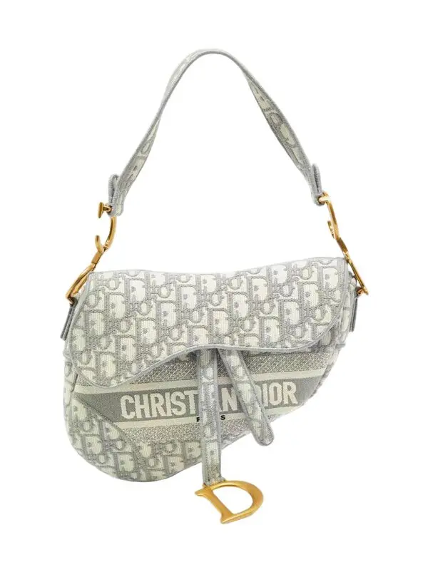 Dior 2021 Saddle Oblique Tote Bag - Grey