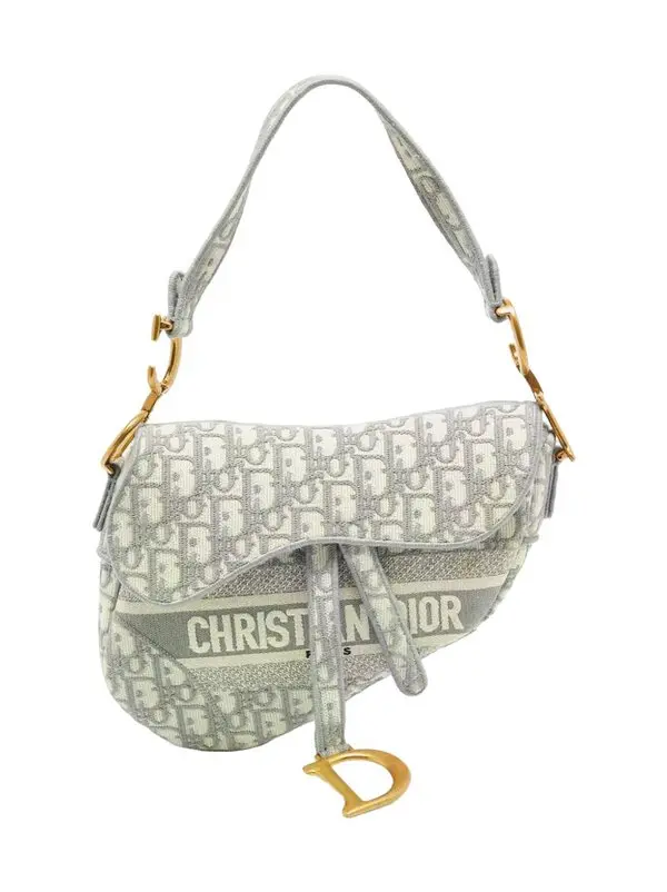 Dior 2021 Saddle Oblique Tote Bag - Grey