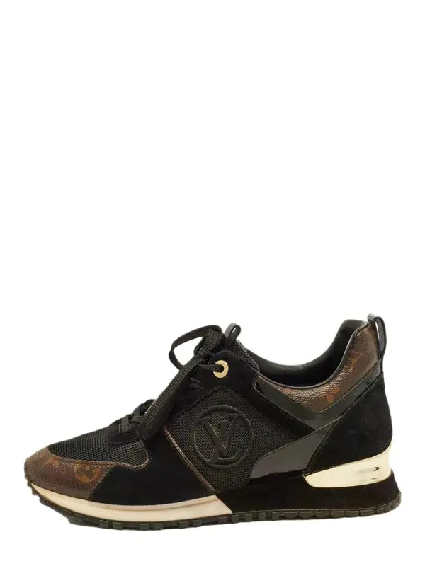 LOUIS VUITTON Run Away Monogram Sneakers - Black