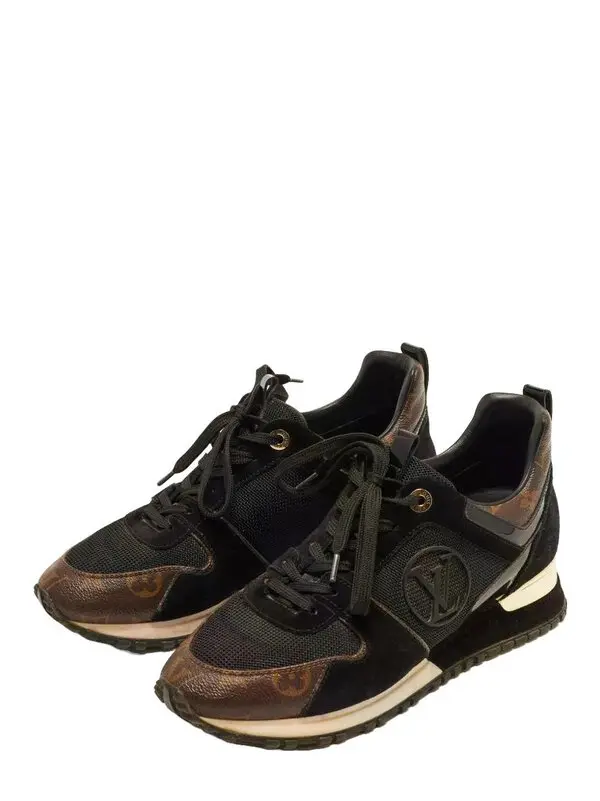 LOUIS VUITTON Run Away Monogram Sneakers - Black