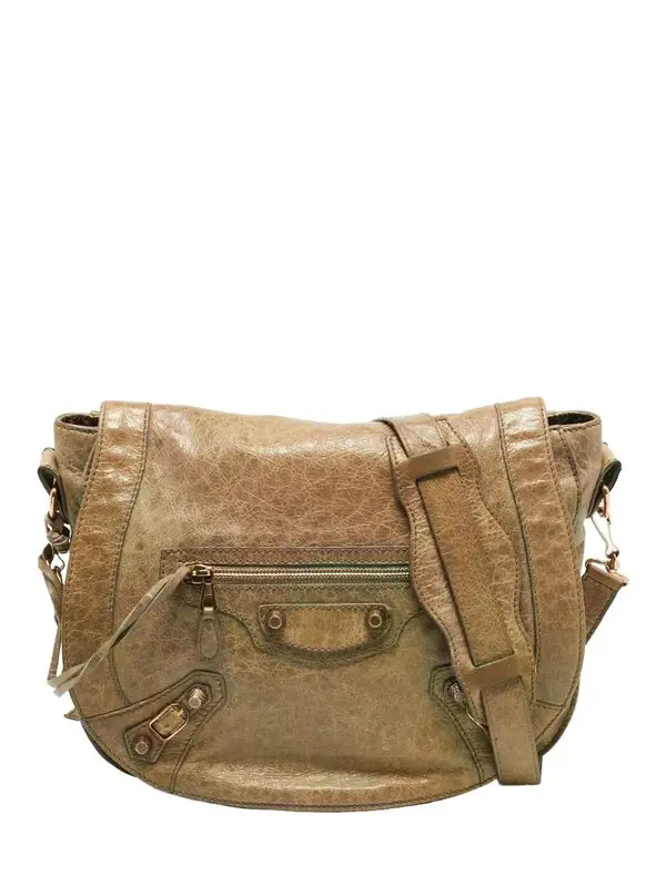 Balenciaga Neo Folk Crossbody Bag - Neutrals