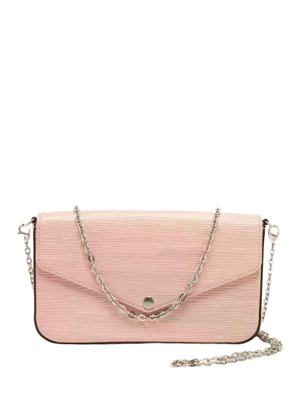 LOUIS VUITTON Félicie Epi Leather Clutch Bag - Pink