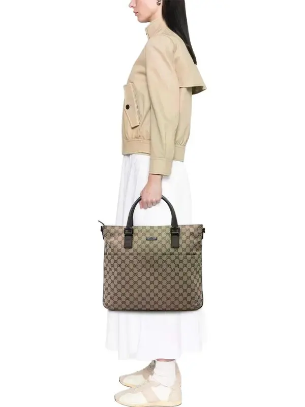 Gucci Gg Canvas Satchel - Neutrals