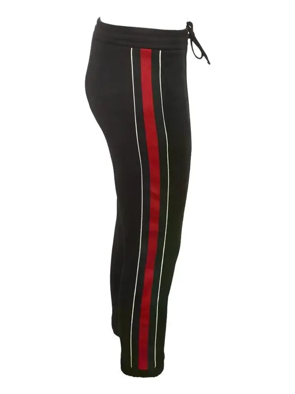 Gucci Web Stripe Drawstring Track Pants - Black