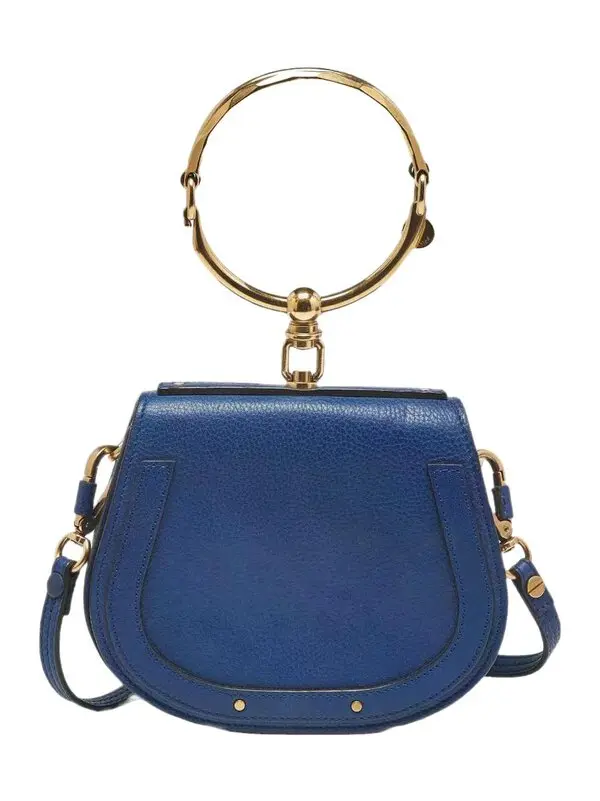 Chloé Small Nile Bracelet Shoulder Bag - Blue