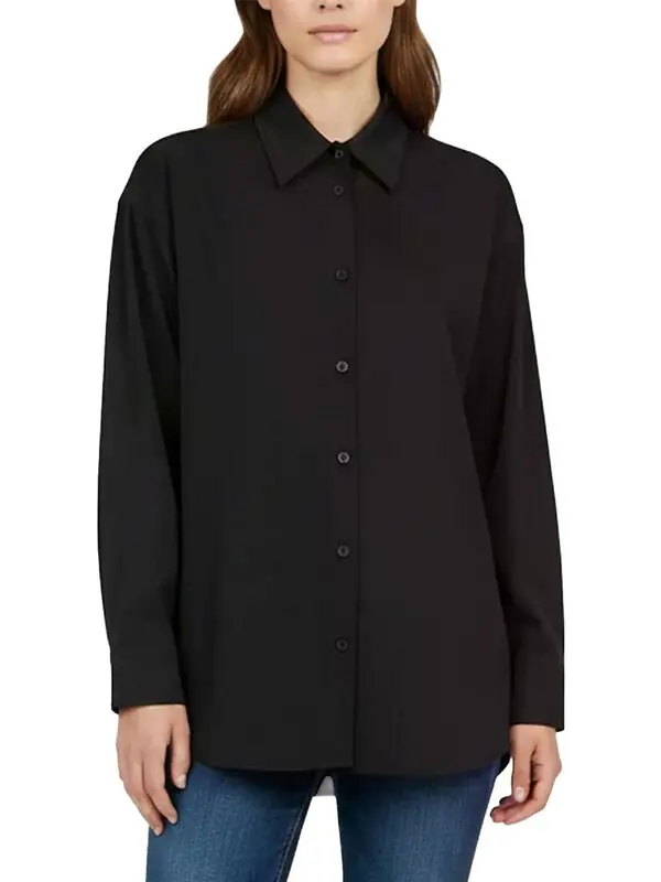Balenciaga Long-sleeve Wool Shirt - Black