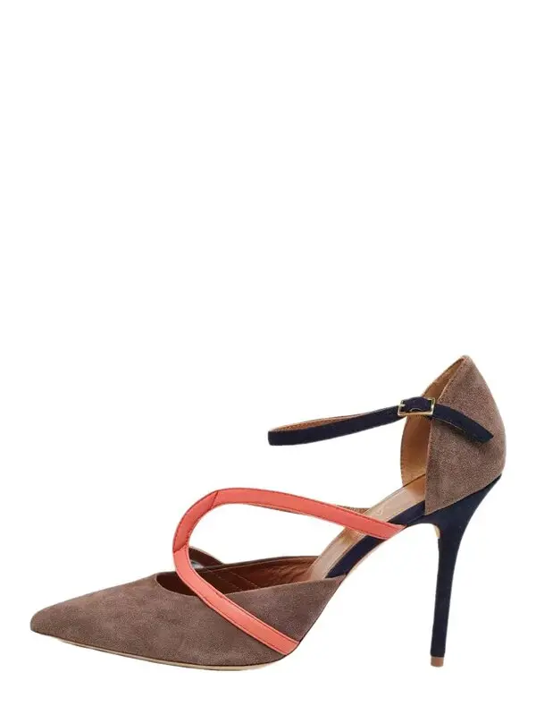 MALONE SOULIERS Veronica Pointed-toe Heeled Pumps - Brown