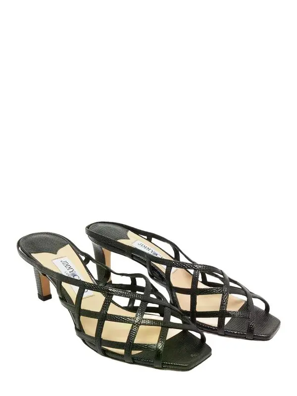 JIMMY CHOO Sai Heeled Sandals - Black