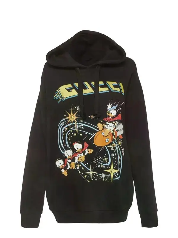 Gucci X Disney Donald Duck Hoodie - Black