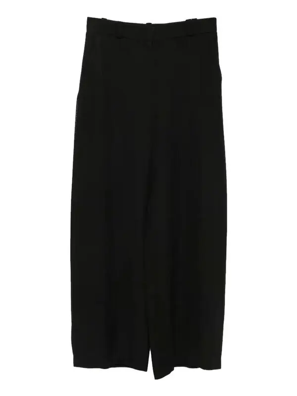 Giorgio Armani Sequin Embellished Palazzo Pants - Black