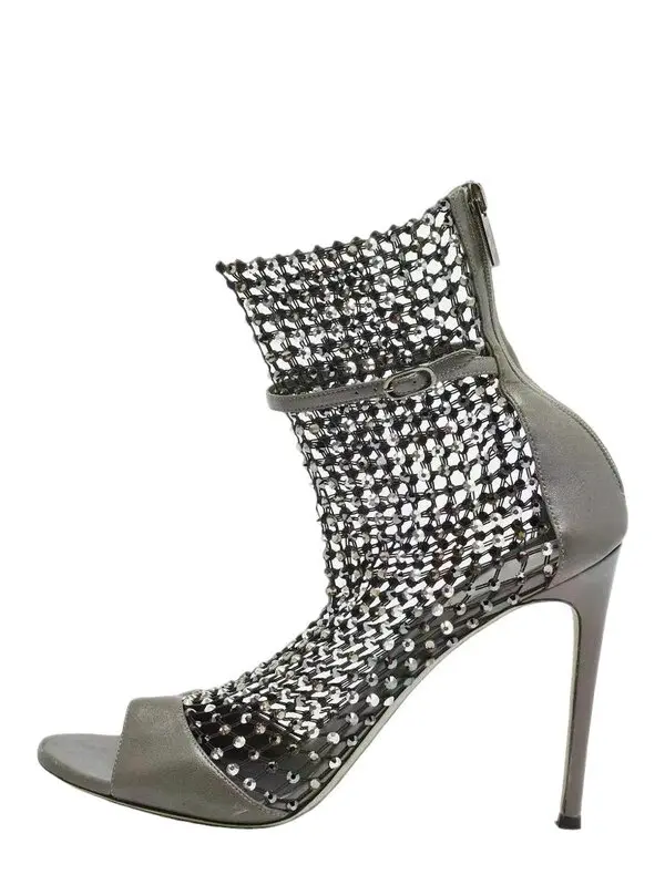 Rene Caovilla Galaxia Lace Sandals - Grey