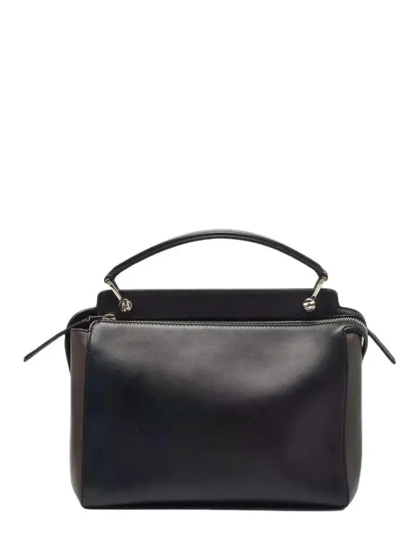 Fendi 2017 Dotcom Whipstitch Tote Bag - Black