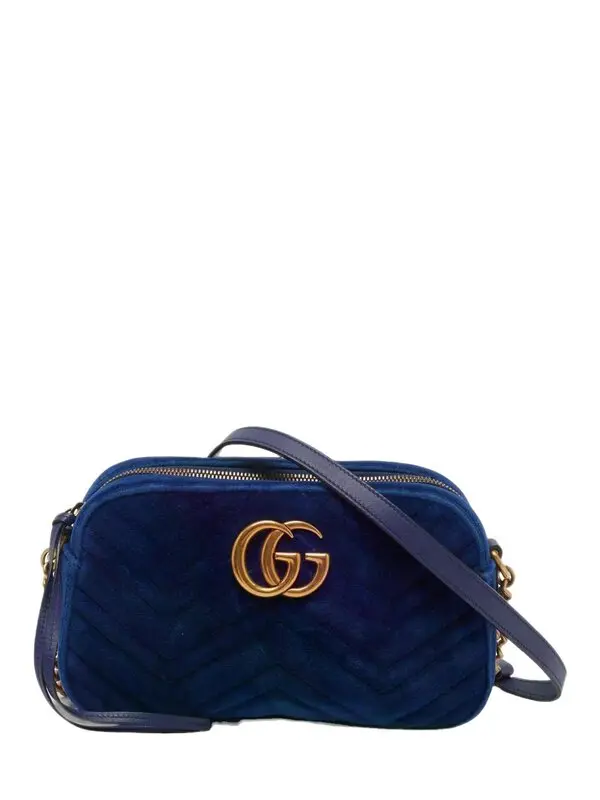 Gucci Gg Marmont Shoulder Bag - Blue