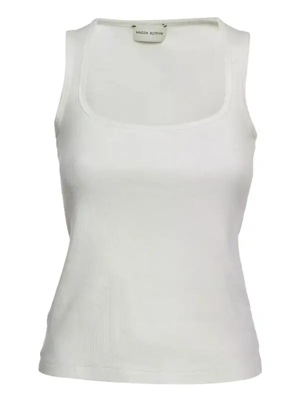 Magda Butrym Rib-knit Tank Top - White