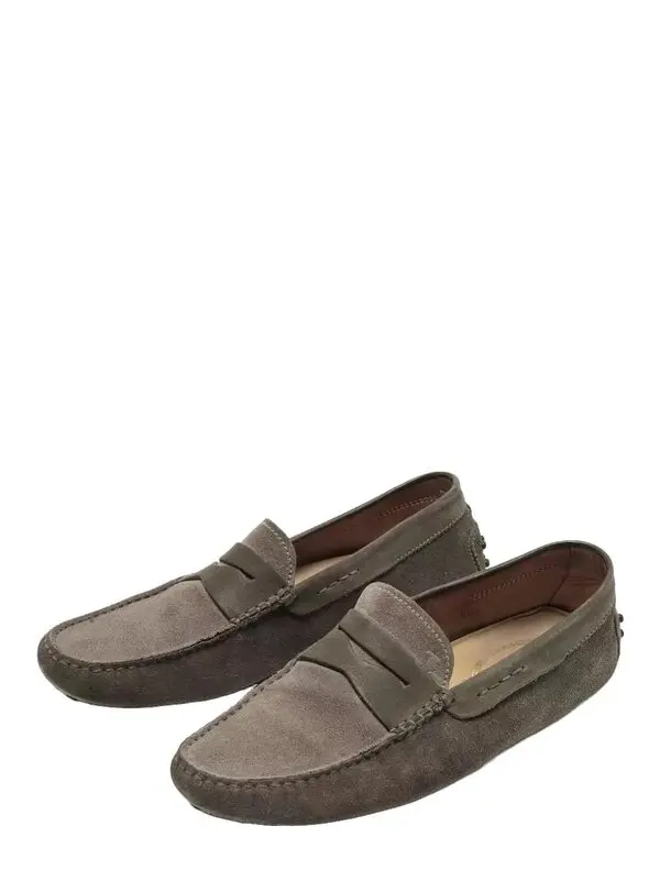 TOD'S Gommino Penny Loafers - Grey