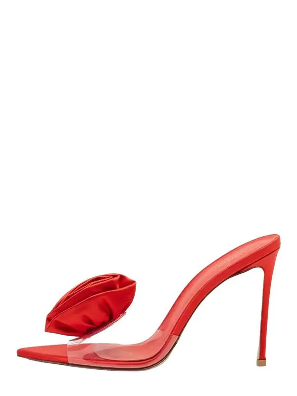LE SILLA Rose Appliqué Pvc Sandals - Red