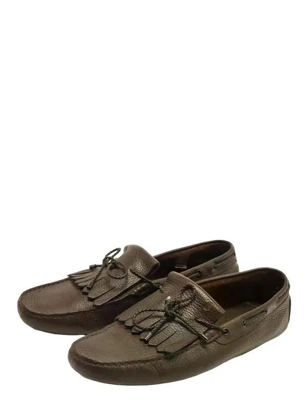 TOD'S Kiltie Fringe Loafers - Brown