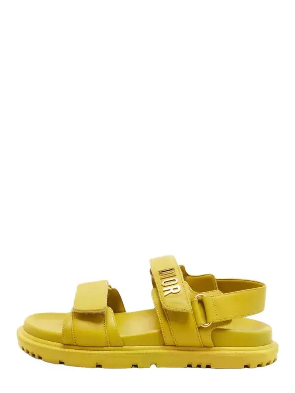 Dior Dioract Slingback Sandals - Yellow