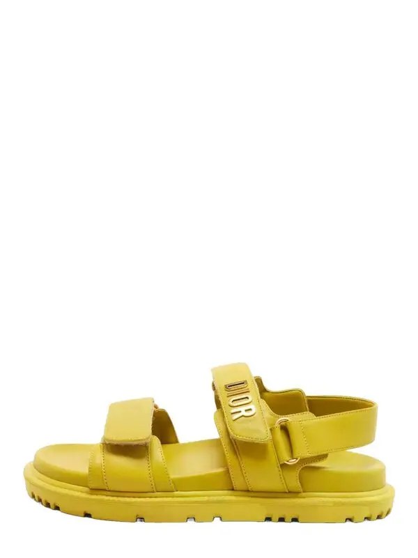 Dior Dioract Slingback Sandals - Yellow