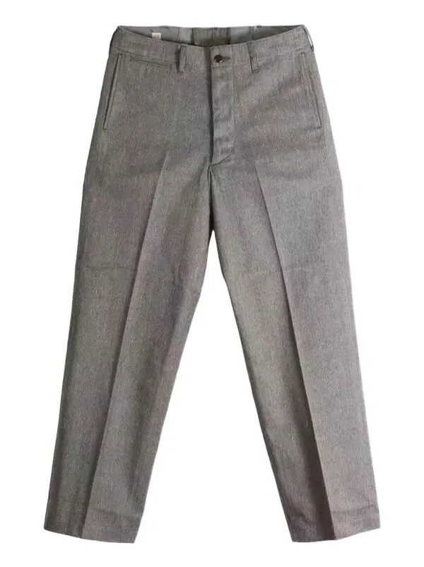 TAIGA TAKAHASHI Lot. 201 Pressed-crease Straight-leg Trousers - Grey