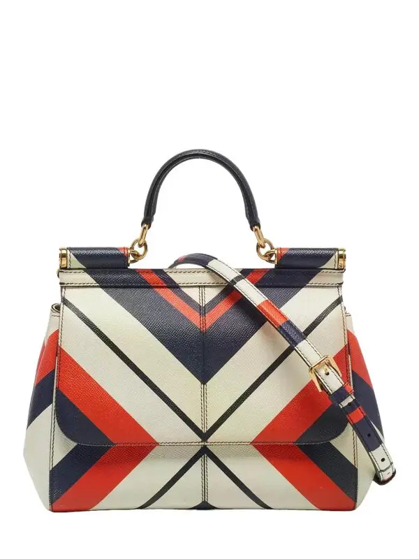 Dolce & Gabbana Medium Miss Sicily Printed Tote Bag - White
