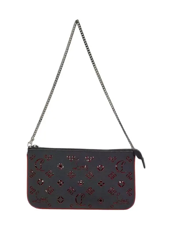 CHRISTIAN LOUBOUTIN Loubila Cutout Shoulder Bag - Black