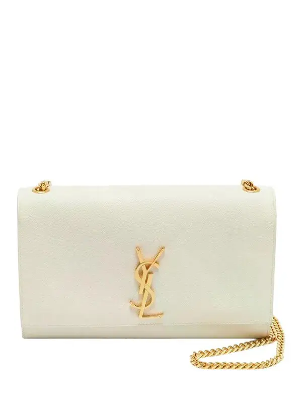 Saint Laurent 2015 Kate Monogram Shoulder Bag - Neutrals