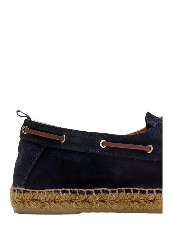 CastaÑer Nemo Suede Lace-up Ballet Flats - Blue