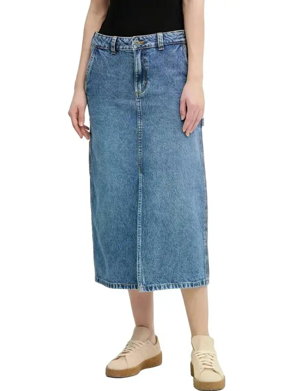 Dickies Denim Midi Skirt - Blue