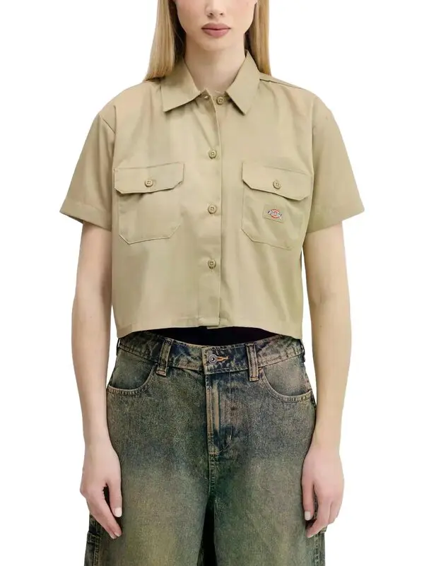 Dickies Flap-pocket Button Shirt - Neutrals