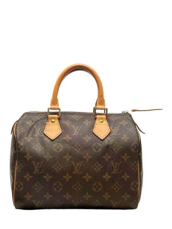 LOUIS VUITTON Monogram Speedy 25 Boston Bag - Brown