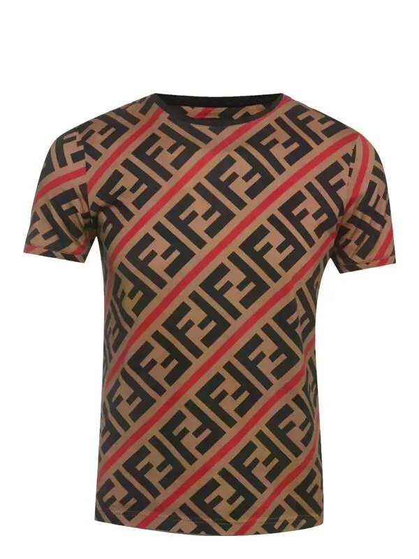 Fendi Ff Monogram Short-sleeve T-shirt - Brown