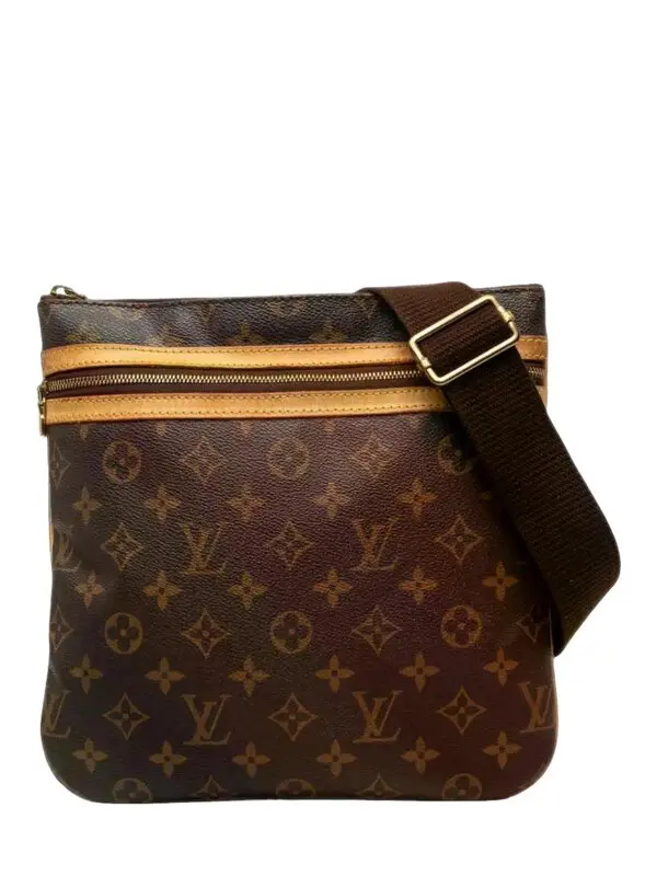 LOUIS VUITTON Monogram Bosphore Pochette Crossbody Bag - Brown