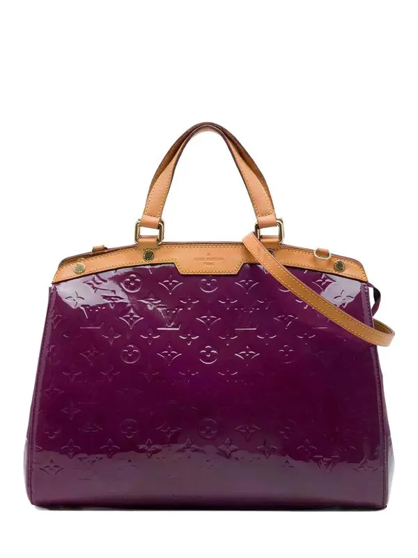 LOUIS VUITTON Monogram Vernis Brea Gm Satchel - Purple