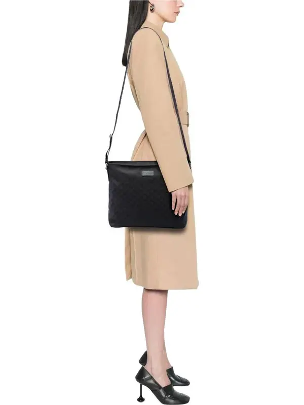 Gucci Gg Nylon Crossbody Bag - Black