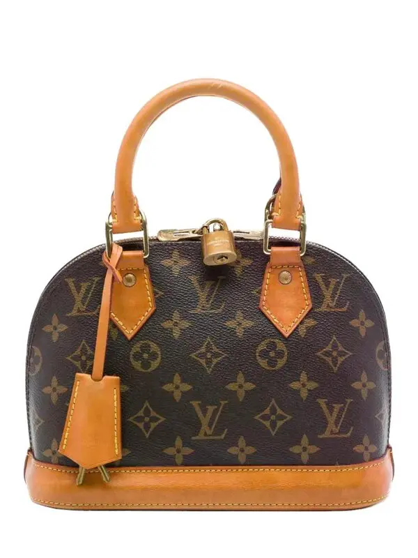LOUIS VUITTON 2017 Monogram Alma Bb Satchel - Brown