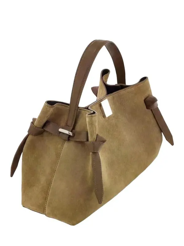 Yuzefi Gyoza Suede Tote Bag - Green